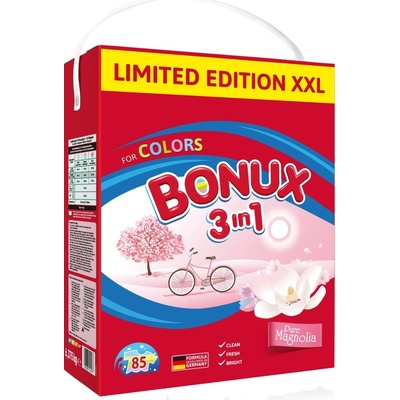 Bonux Color Pure Magnolia 3v1 prací prášek na barevné prádlo 85 PD ...