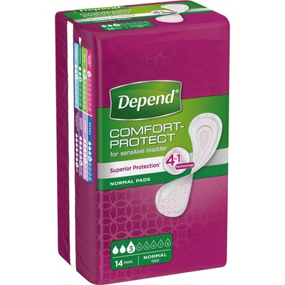 Depend Pads Normal 14 ks od 65 Kč - Heureka.cz