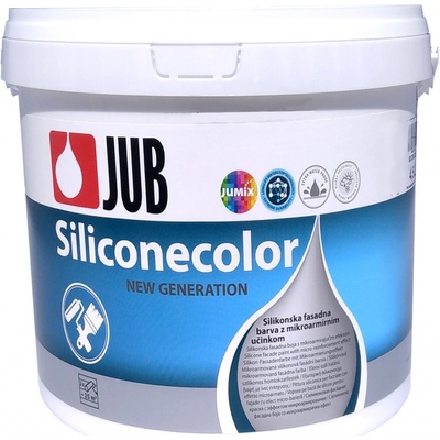 Jub Silikonová fasádní barva JUB SILICONECOLOR - 15 L (~24,6 Kg) - bílý ...