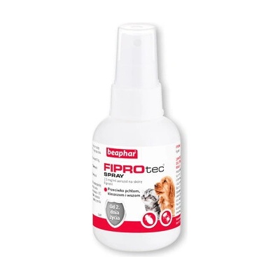 BEAPHAR Fiprotec Spray Sprej na klíšťata pro psy a kočky 100 ml ...