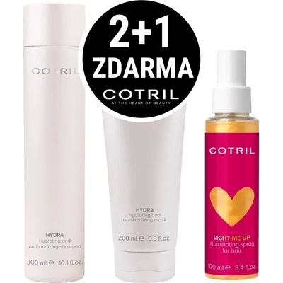 Cotril Hydra šampón 300 ml + maska 200 ml + sprej pro zářivý lesk 100 ...