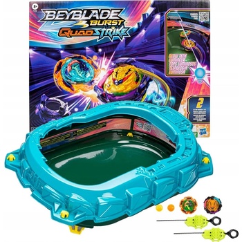Beyblade Burst QuadStrike Light Ignite Beyblade Stadium Battle Set ...