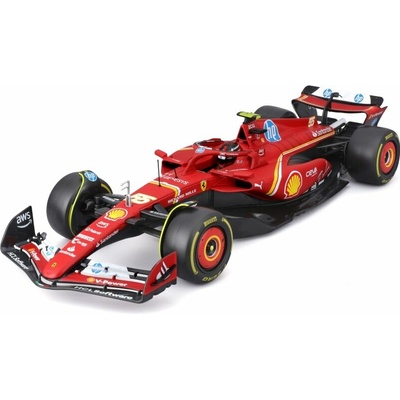 Bburago FORMULA RACING F1 Ferrari Scuderia SF-24 2024 55 Carlos Sainz 1 ...