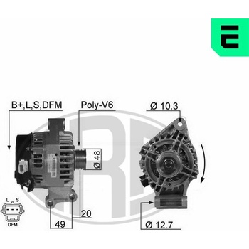 Alternátor ERA 210357A od 121,94 € - Heureka.sk