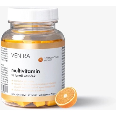 Venira Multivitamin ve formě kostiček 90 tablet pomeranč od 499 Kč ...