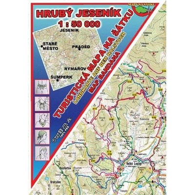 Excart Maps Hrubý Jeseník - mapa na šátku od 229 Kč - Heureka.cz