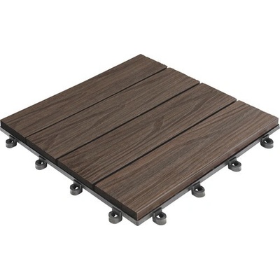 Florco 3D WPC klick 30 x 30 cm 3D hnědá 6 ks - Heureka.cz