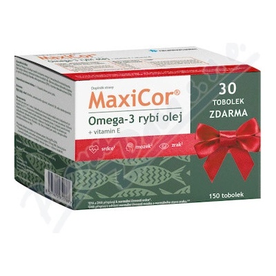 MaxiCor Omega-3 120+30 tabliet dárkové balení 2023 - Heureka.sk