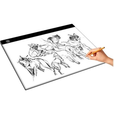 Velkoplošná svítící deska na obkreslování, velikost A3 - 40x33 cm XXX ...