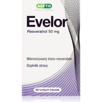 Evelor Resveratrol 50 mg 90 tablet od 466 Kč - Heureka.cz
