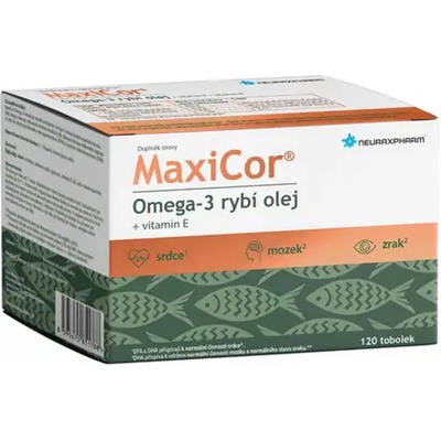 Maxicor Omega-3 120 tobolek od 139 Kč - Heureka.cz