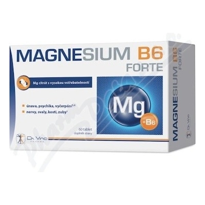 Da Vinci Pharma Magnesium B6 Forte 60 tablet od 225 Kč - Heureka.cz