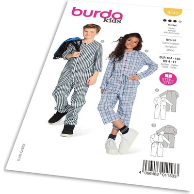 Burda Střih Burda 9245 - Overal pro dívky a chlapce - Heureka.cz