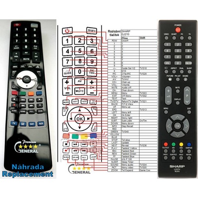 Dálkový ovladač General Sharp RL57S, 9JR9800000002 od 290 Kč - Heureka.cz