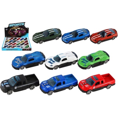 Teddies Auto mini sportovní kov/plast 7-8cm na volný chod mix druhů 36ks v boxu - Heureka.cz