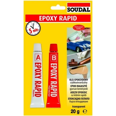 SOUDAL Epoxy Rapid lepidlo 2x10g od 153 Kč - Heureka.cz