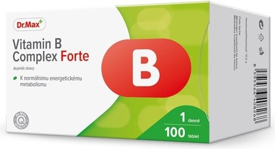 Dr. Max Vitamin B Complex Forte 100 tablet od 199 Kč - Heureka.cz