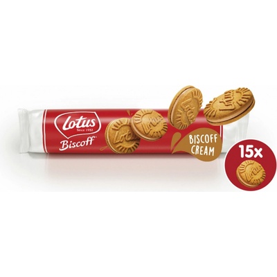 Lotus Lotus plněné sušenky s krémem s příchutí Lotus Biscoff 150 g od ...