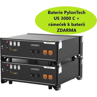 Baterie PylonTech US 3000 C + rámeček od 26 968 Kč - Heureka.cz