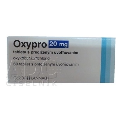 Oxypro 20 mg tablety s predĺženým uvoľňovaním tbl.plg. 60 x 1 x 20 mg ...