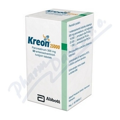 Abbott Kreon 25000 300 mg 50 kapsúl - Heureka.sk