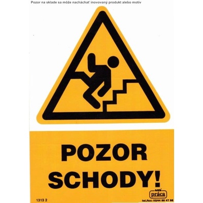 Piktogram Pozor schody! A5 od 1,12 € - Heureka.sk