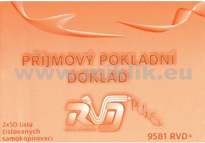 RVD 9581 Příjmový pokl. doklad A6 NCR - 2x50l od 28 Kč - Heureka.cz