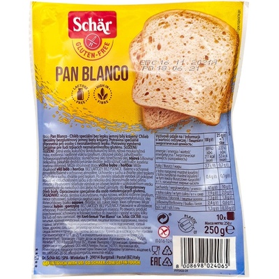 Schär Pan Blanco Bezlepkový svetlý krájaný chlieb 250 g od 1,96 ...
