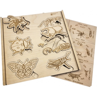 Mechanicky Datel puzzle vývojový cyklus hmyz velké od 849 Kč - Heureka.cz