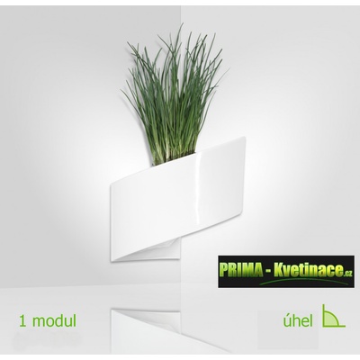 Green Turn Květináč Modul’Green bílý – 1 modul na vnitřní roh - Heureka.cz