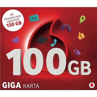 Vodafone GIGA Karta 100GB (e-sim) SK48A197 od 299 Kč - Heureka.cz
