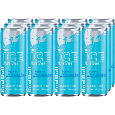 Red Bull Energetický nápoj Ice Edition Vanilka-borůvka 12 x 250 ml ...