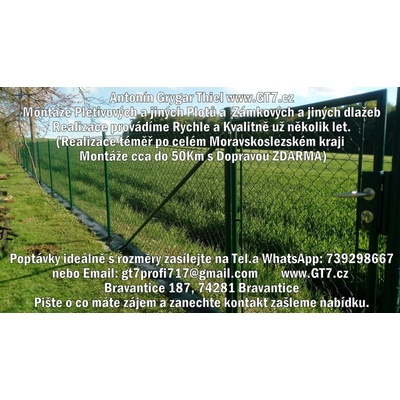 MONTÁŽ Stavba plotu za bm od Výšky plotu 200 cm cena za m od 446 Kč - Heureka.cz