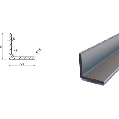 L Profil 50x50x5 (S355) od 962 Kč - Heureka.cz