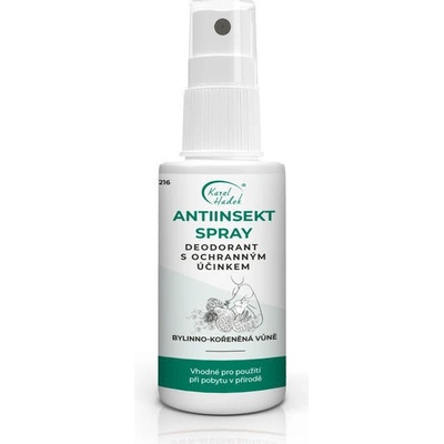 Karel Hadek Antiinsekt deospray 20 ml od 60 Kč - Heureka.cz