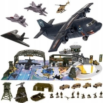 ISO 11399 Dětské vojenské letiště s letadly a příslušenstvím XXL ...