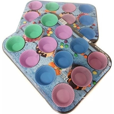 Forma na muffiny + 12 silikónových foriem - Heureka.sk