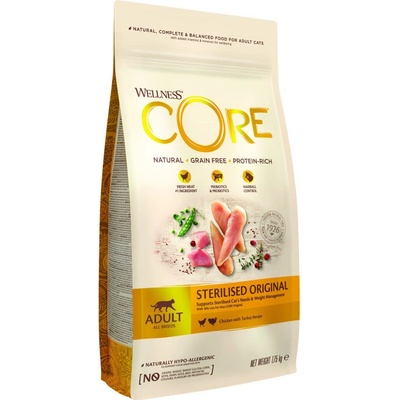 Wellness Core Adult Original Sterilised krůta a kuře 1,75 kg od 398 Kč ...