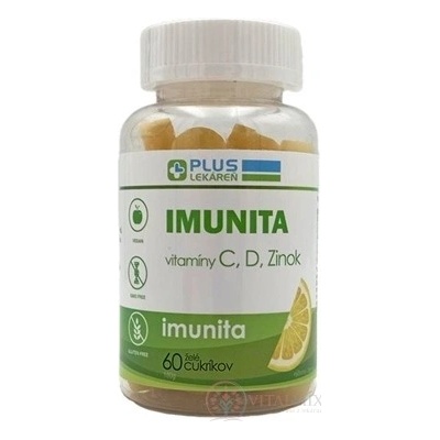 Plus Lékárna IMUNITA vitamíny C D Zinek želé bonbóny citrónová příchuť ...