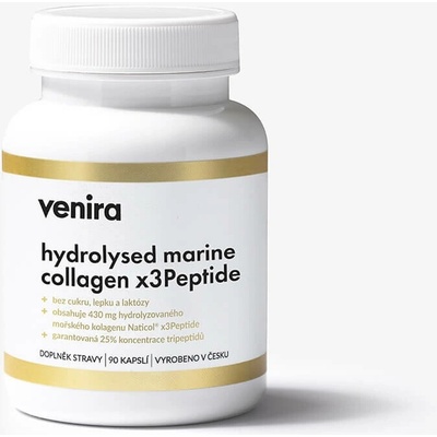 Venira hydrolysed marine collagen x3 Peptide 90 kapslí - Heureka.cz