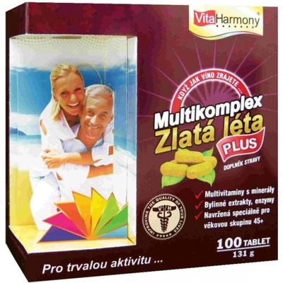 VitaHarmony MultiKomplex Zlatá léta PLUS Multivitaminy pro 45+ leté 90 tablet od 372 Kč - Heureka.cz
