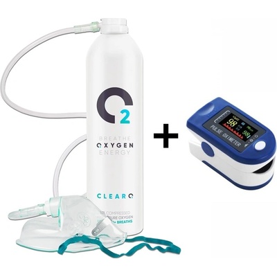 Clear O2 Kyslíková fľaša 99,5% s kyslíkovou maskou ClearO2 Oxygen 15 l ...