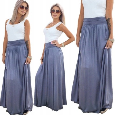 Fashionweek dlhá letni sukňa z vzdušného materialu MF266 Jeans od 24 ...