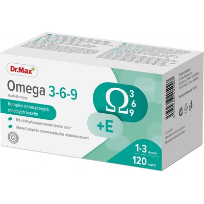Dr. Max Omega 3-6-9 120 kapslí od 299 Kč - Heureka.cz