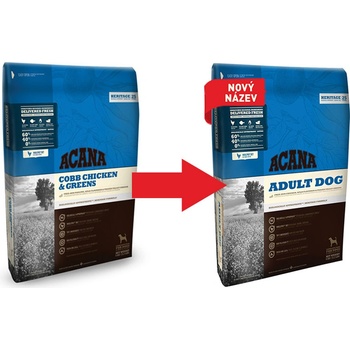 Acana Heritage Adult Dog Chicken 11,4 kg od 1 218 Kč - Heureka.cz
