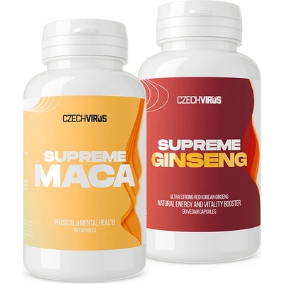 Czech Virus Supreme Maca 60 kapslí + Supreme Ginseng 90 kapslí - Heureka.cz
