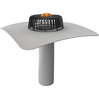TOPWET TWJE 110 PVC, střešní vpusť jednostěnná vyhřívaná DN100/40cm s ...