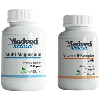 Medveď natural B komplex 60 kapsúl a Multi magnézium 60 kapsúl od 38 € - Heureka.sk