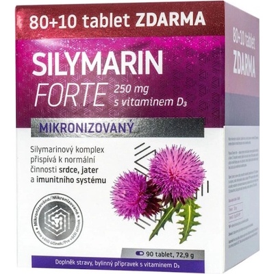 Silymarin Forte 250 mgs vitaminem D NaturProdukt 80 + 10 tablet od 565 ...