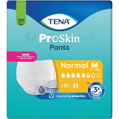 Tena Pants ProSkin Normal M naťahovacie inkontinenčné nohavičky 10 ks od 6,39 € - Heureka.sk